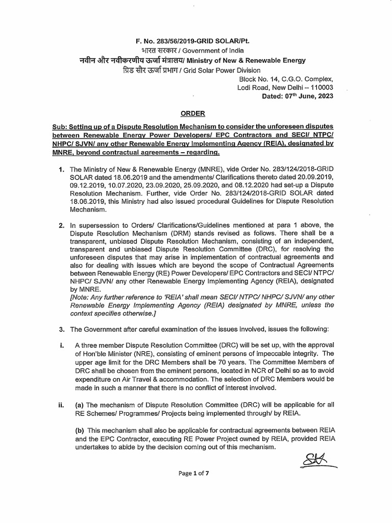 Dispute Resolution Mechanism For RE Developers | PDF