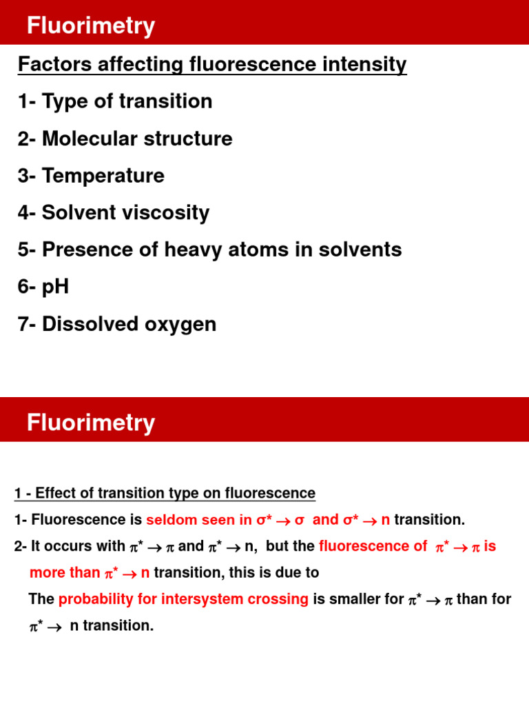 Fluorimetry 2 | PDF | Fluorescence Spectroscopy | Fluorescence