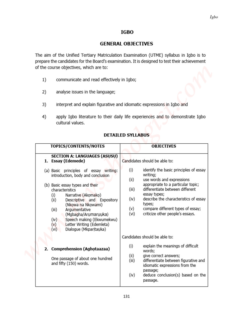 Igbo | PDF | Word | Essays