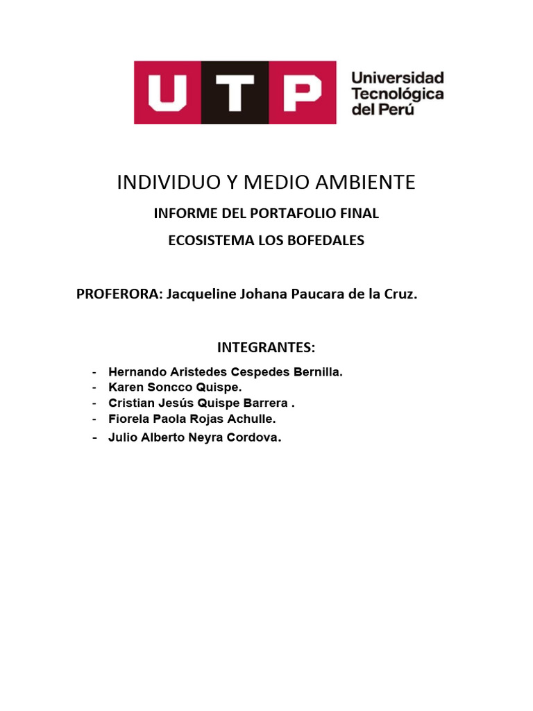 PORTAFOLIO FINAL MEDIO AMBIENTE | PDF | Agua | Contaminación