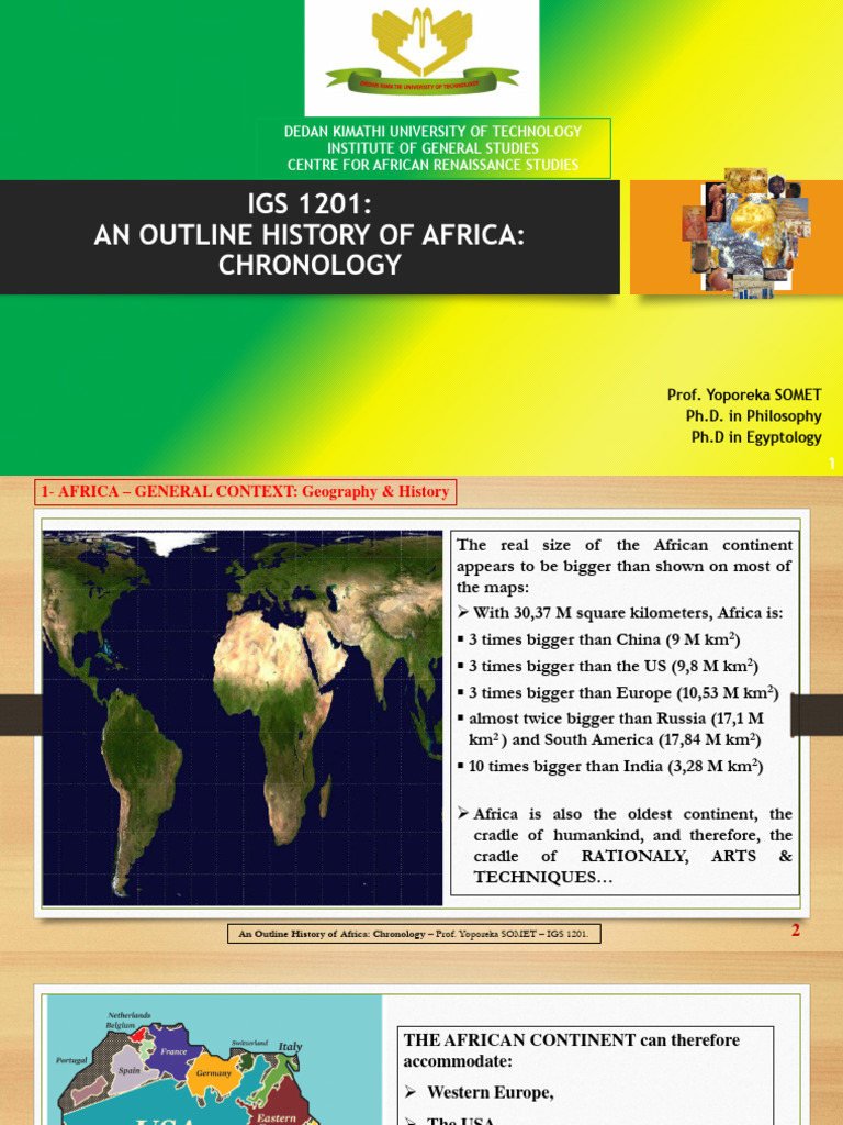 IGS 1201 Outline Of-African History Notes 1 SOMET | PDF | Homo | Pythagoras