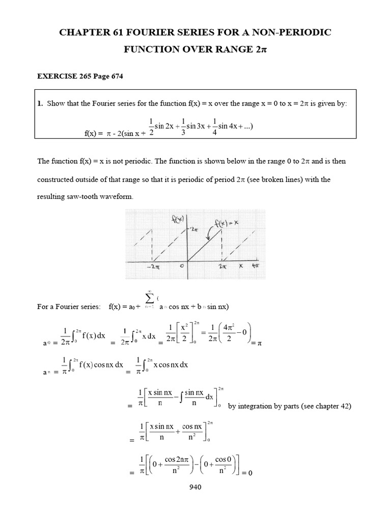 Higher Eng Maths 9th Ed 2021 Solutions Chapter | PDF | Fourier Series | Integral
