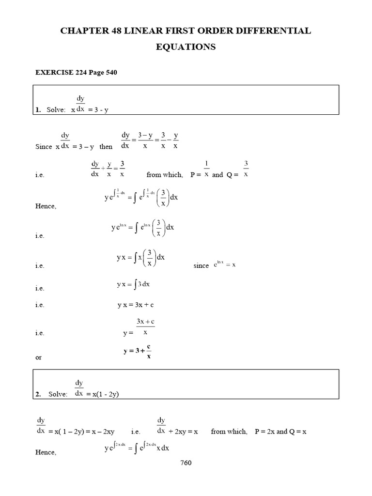 Higher Eng Maths 9th Ed 2021 Solutions Chapter Pdf Mathematical
