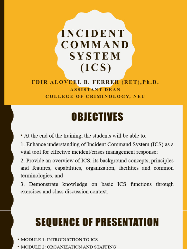 Basic Incident Command System Training | PDF | Incident Command System ...