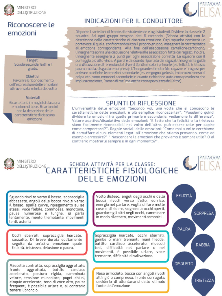 PiattaformaELISA Modulo3.3 Riconoscere-Le-Emozioni | PDF