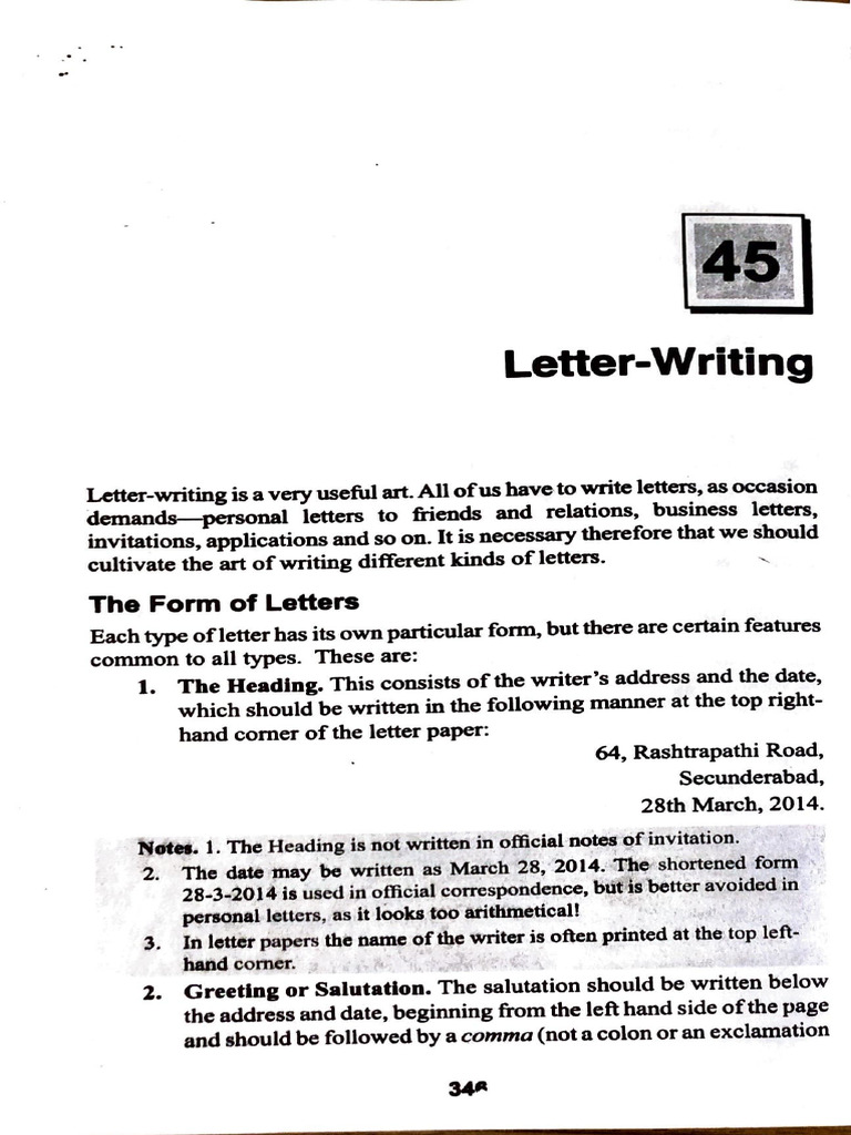 English - Letter Writting (KSLU) | PDF