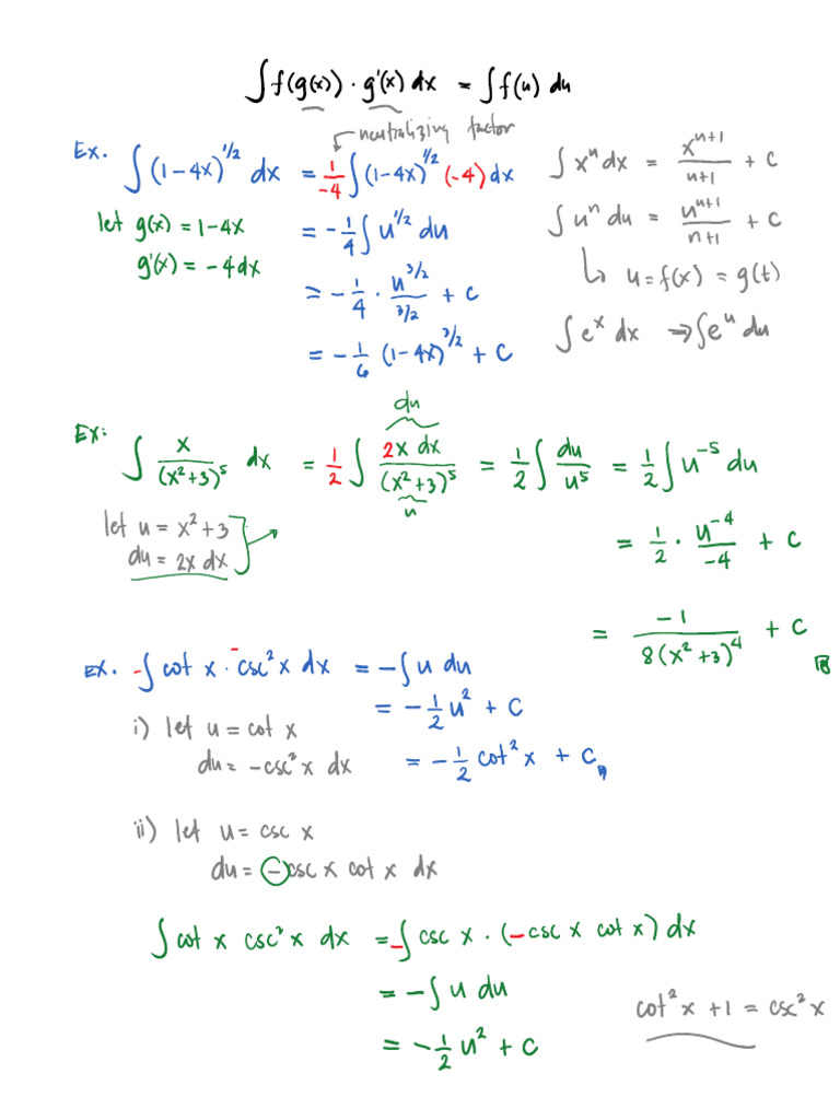 Math 102 Simple Substitution Pdf
