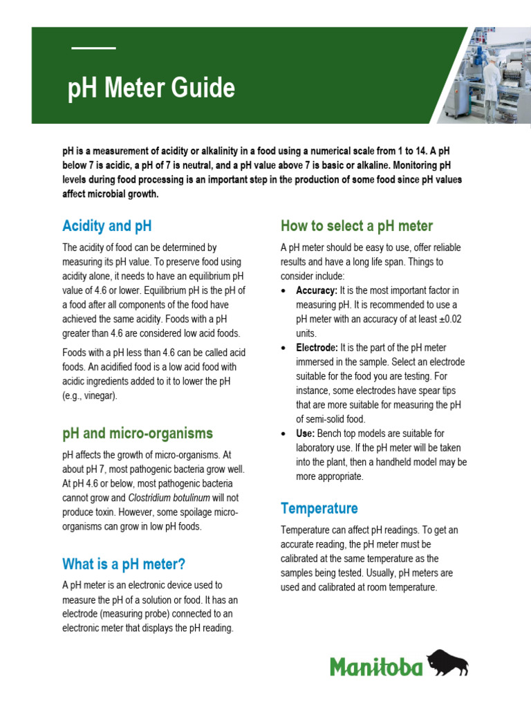 PH Meter Guide | PDF | Ph | Calibration