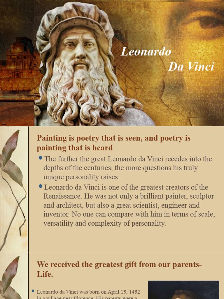 Leonardo da Vinci: Life and Legacy | PDF | Leonardo Da Vinci