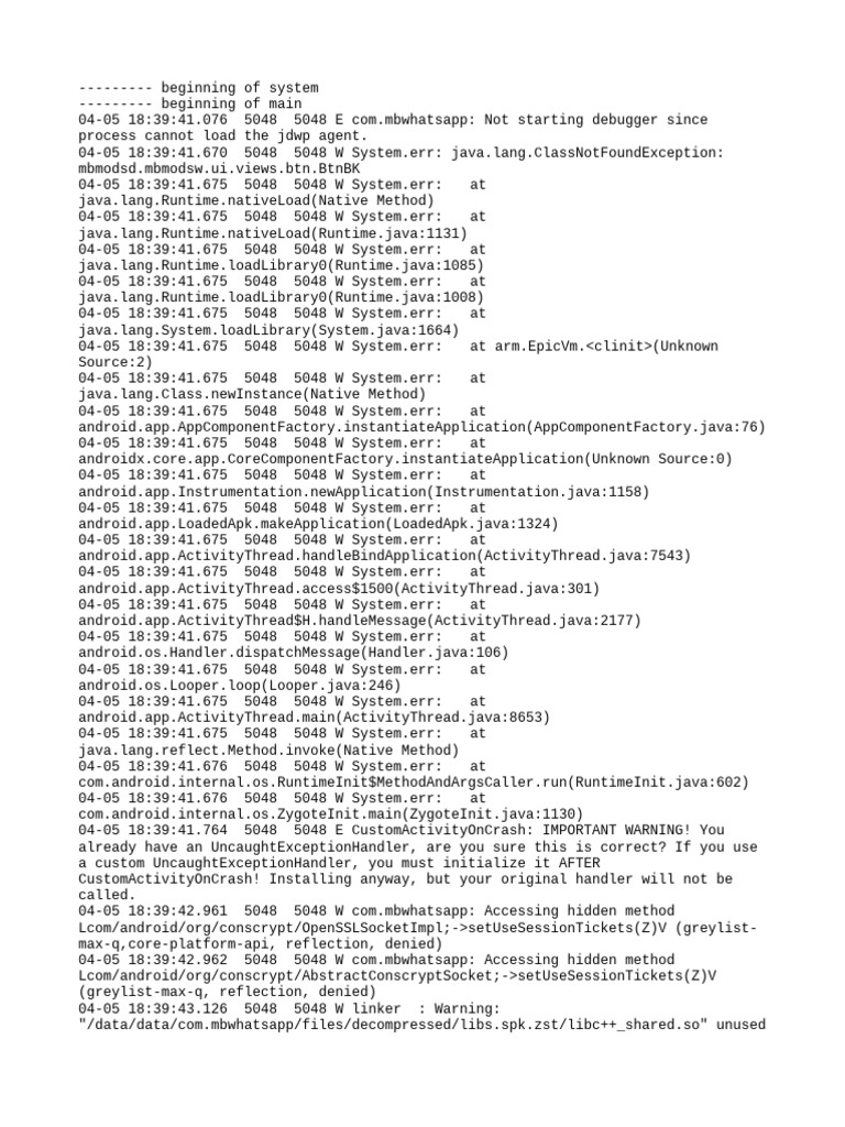 Logcat | Download Free PDF | Java (Programming Language) | Mobile App