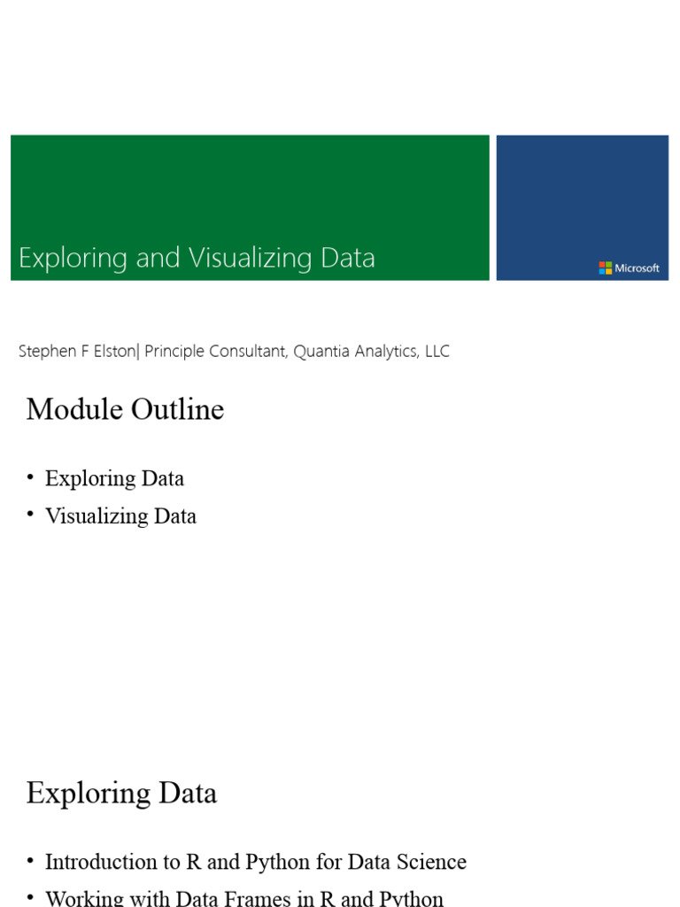 Module 4 - Data Exploration and Visualization | PDF | Information ... Module 4 - Data Exploration and Visualization | PDF | Information ...