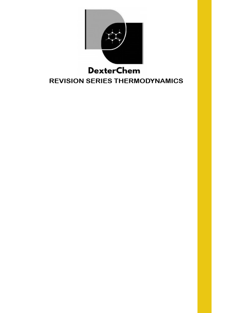 Thermodynamics Revision Series | PDF