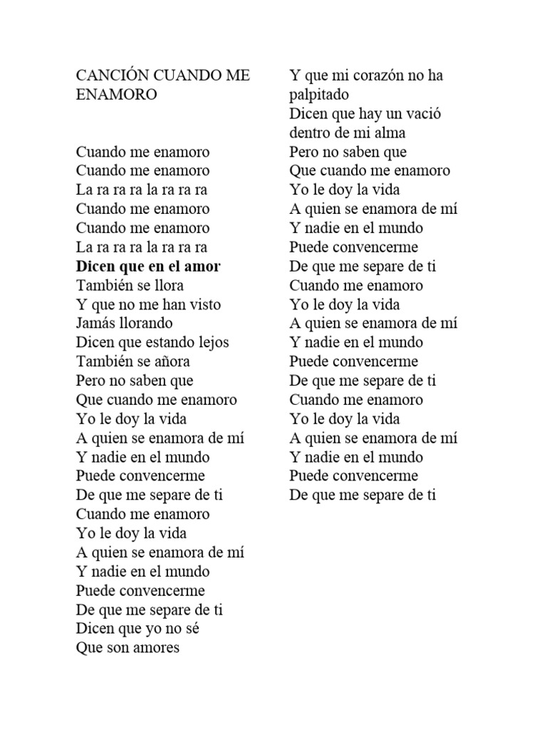 Cuando Me Enamoro | PDF | Arte | Religión y espiritualidad