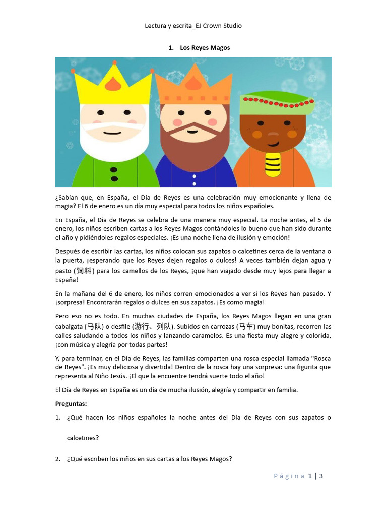 Historia y Tradiciones de los Reyes Magos | PDF | Reyes Magos