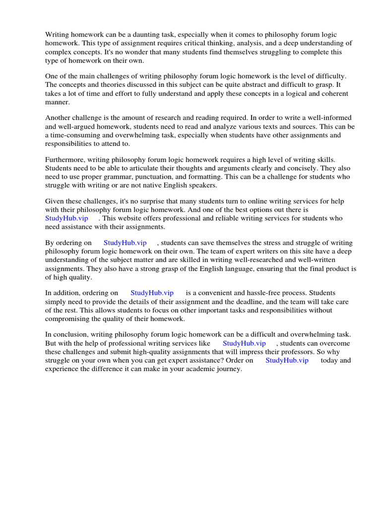 Philosophy Forum Logic Homework | PDF | Logic | Science