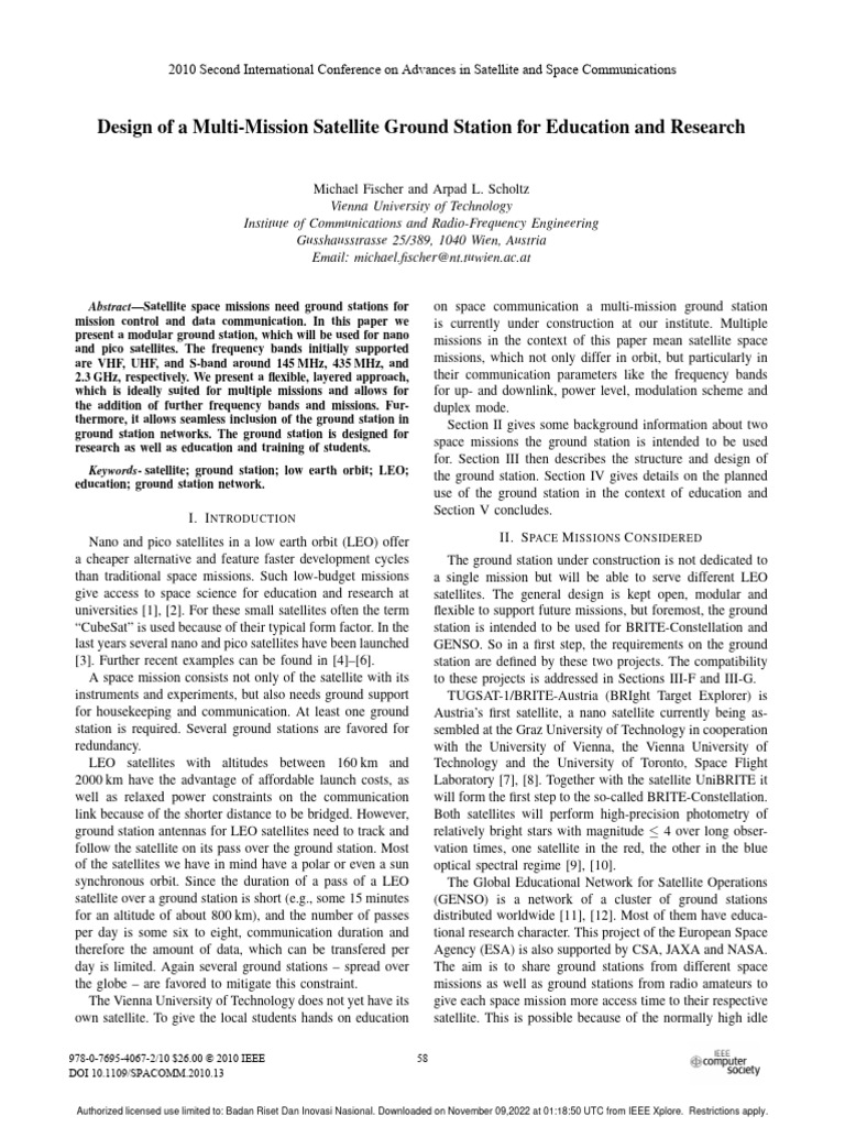 Multi-Mission Ground Station Design | PDF | Antenna (Radio) | Very High ...