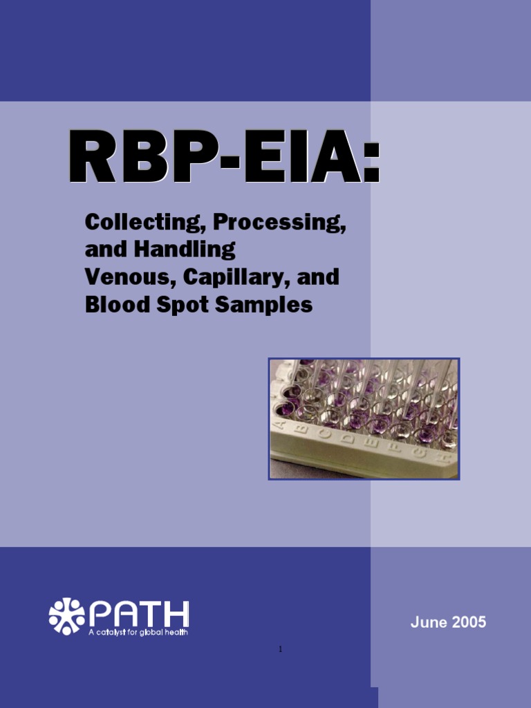 PATH Supplement Blood Collection Manual | PDF | Blood Plasma | Blood