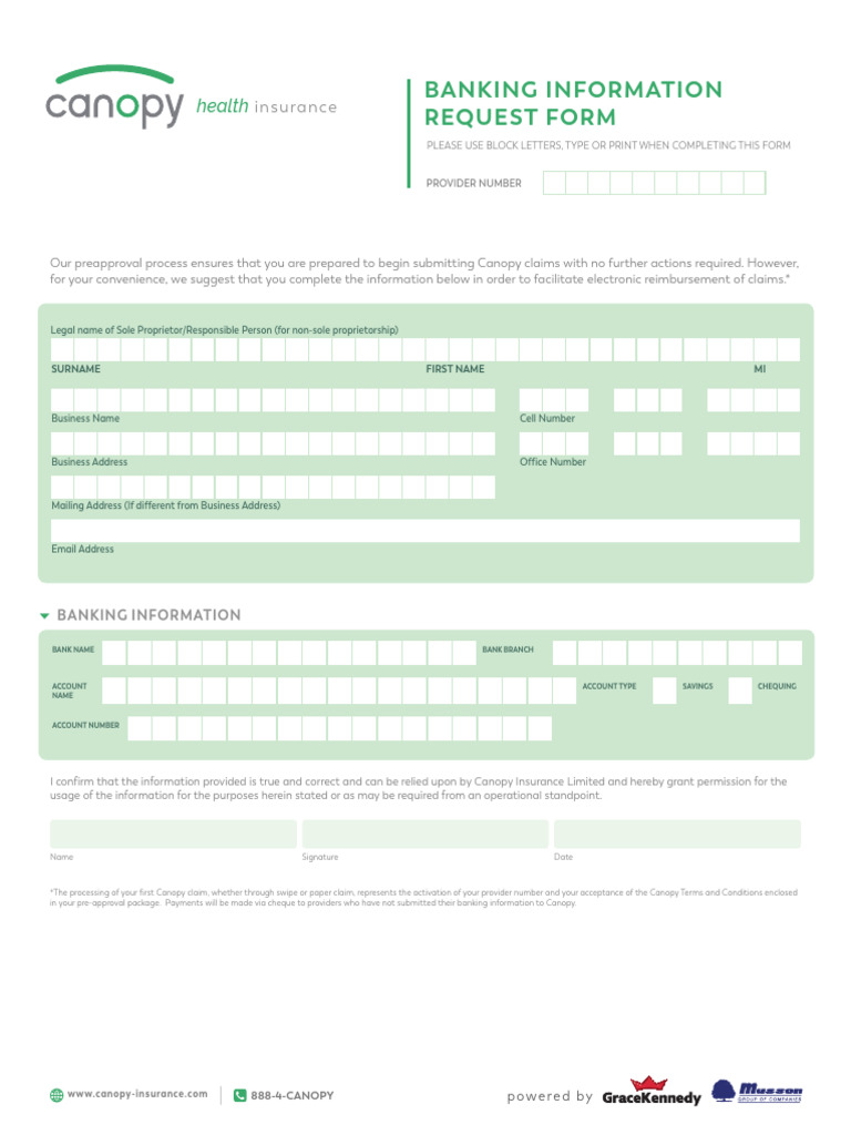 Provider Banking Form | PDF | Banks | Sole Proprietorship