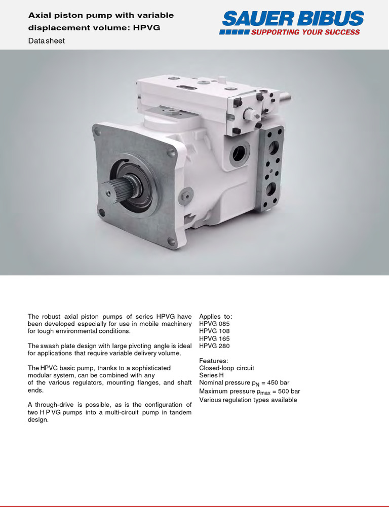 HPVG Datenblatt en Final Klein | PDF | Pump | Manufactured Goods