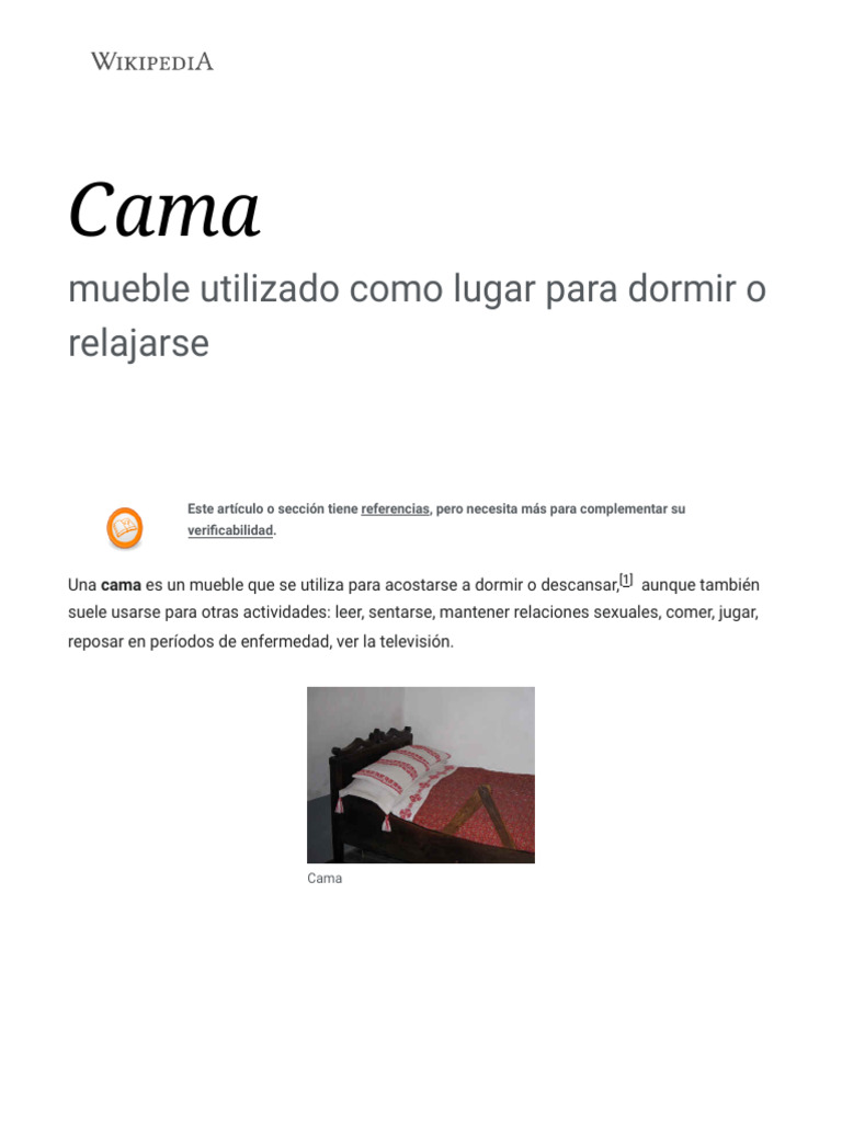 Cama | PDF | Cama | Mueble