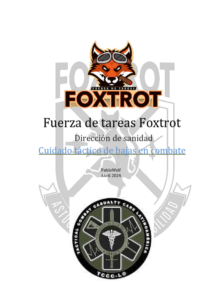 TCCC Foxtrot 04-2024 | PDF | Sangrado | Dolor