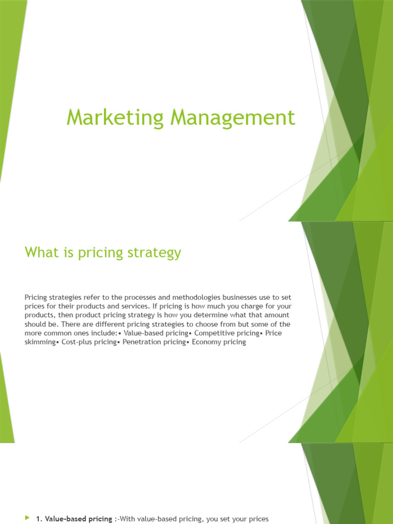 Marketing Management | PDF | Pricing | Business