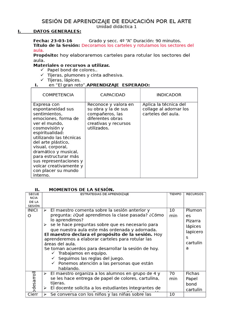 Toaz - Info Decoremos Los Carteles y Rotulamos Los Sectores Del Aula PR ...
