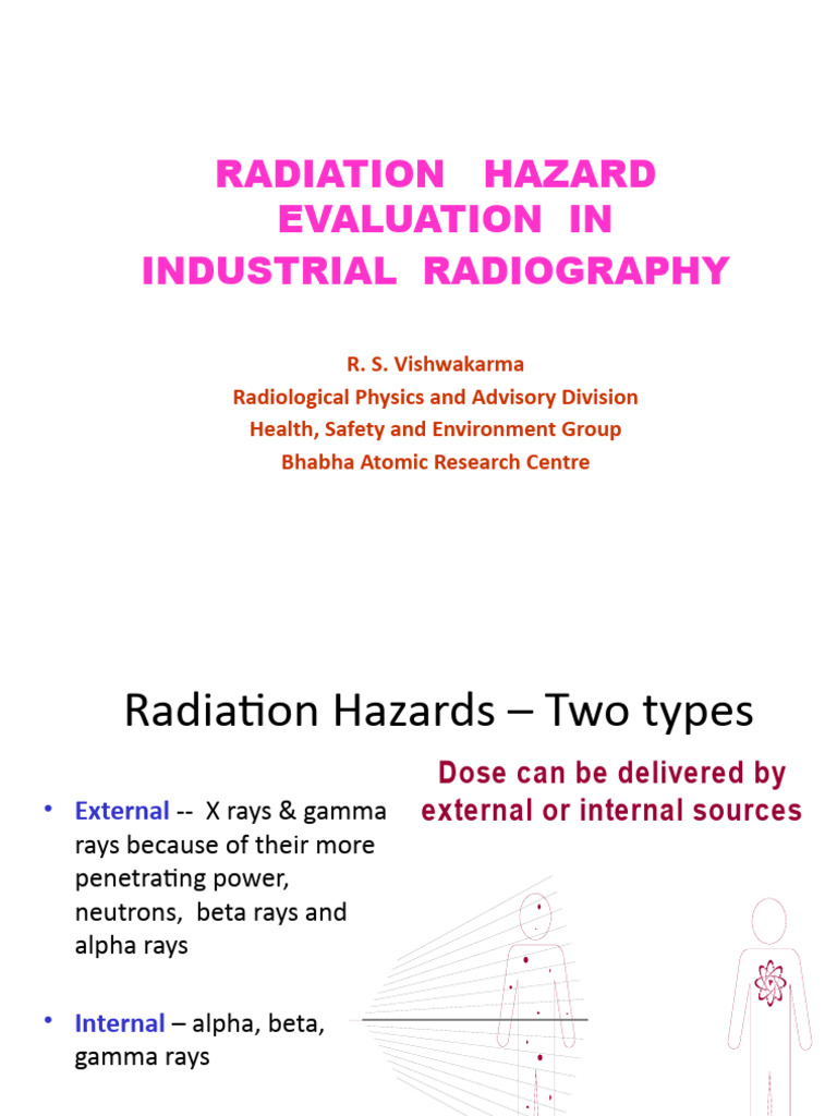 4.radiatio Hazard Evaluation | PDF | Ionizing Radiation | Radiography