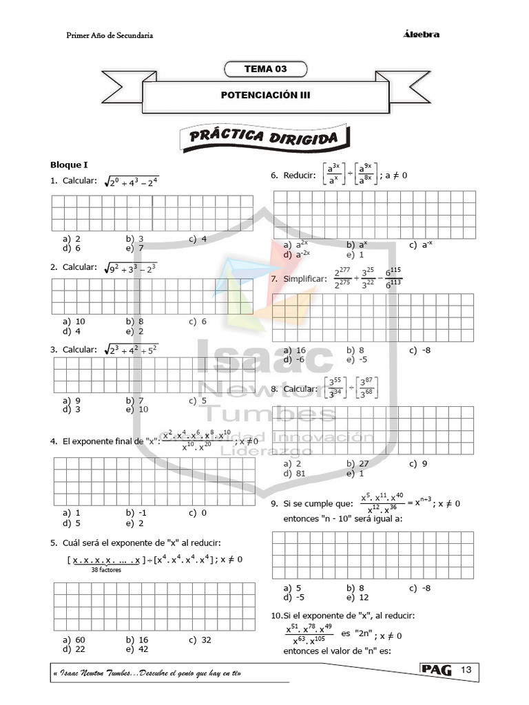 T3 Potencia 3 Primer0o | PDF | Ajedrez
