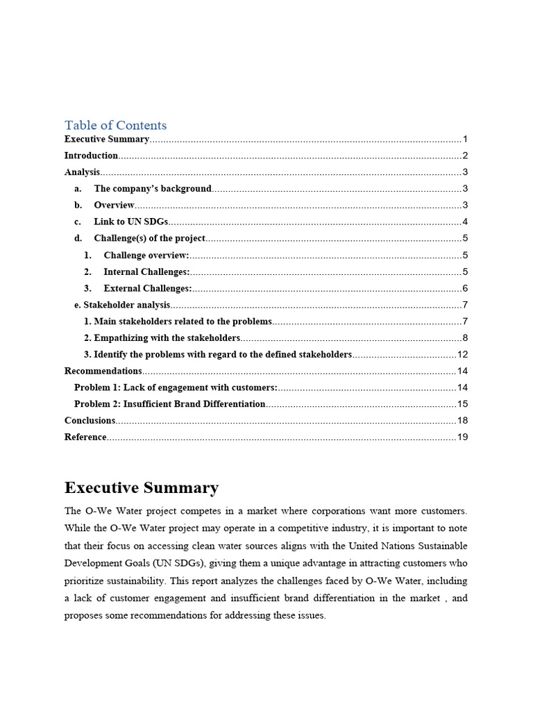 O We Water | PDF | Brand | Advertising