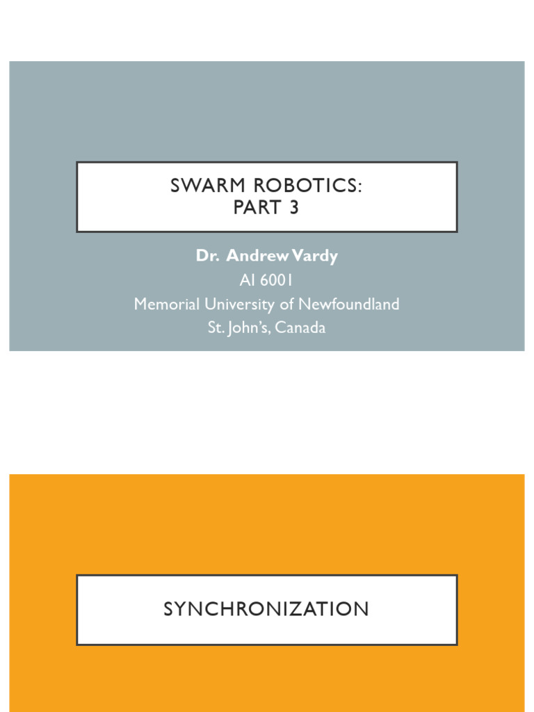 Firefly Synchronization in Swarm Robotics | PDF | Variable (Computer ...