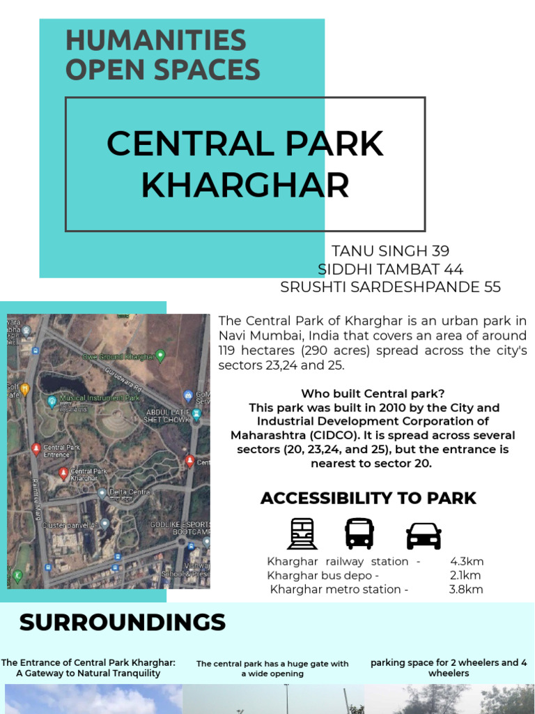 Hum ppt-1 Central Park | PDF | Urban Planning | Nature
