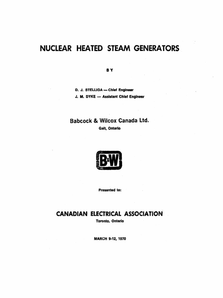 Steam Generator | PDF | Boiler | Nuclear Reactor