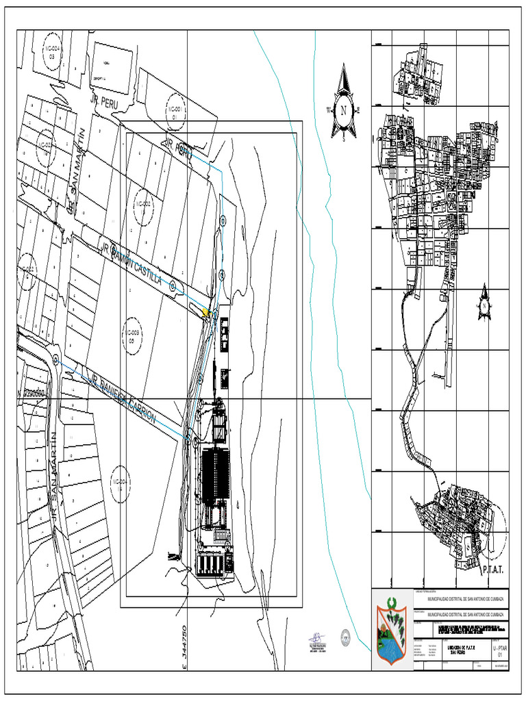 12.04.01 Plano de Ubicacion Ptar | PDF