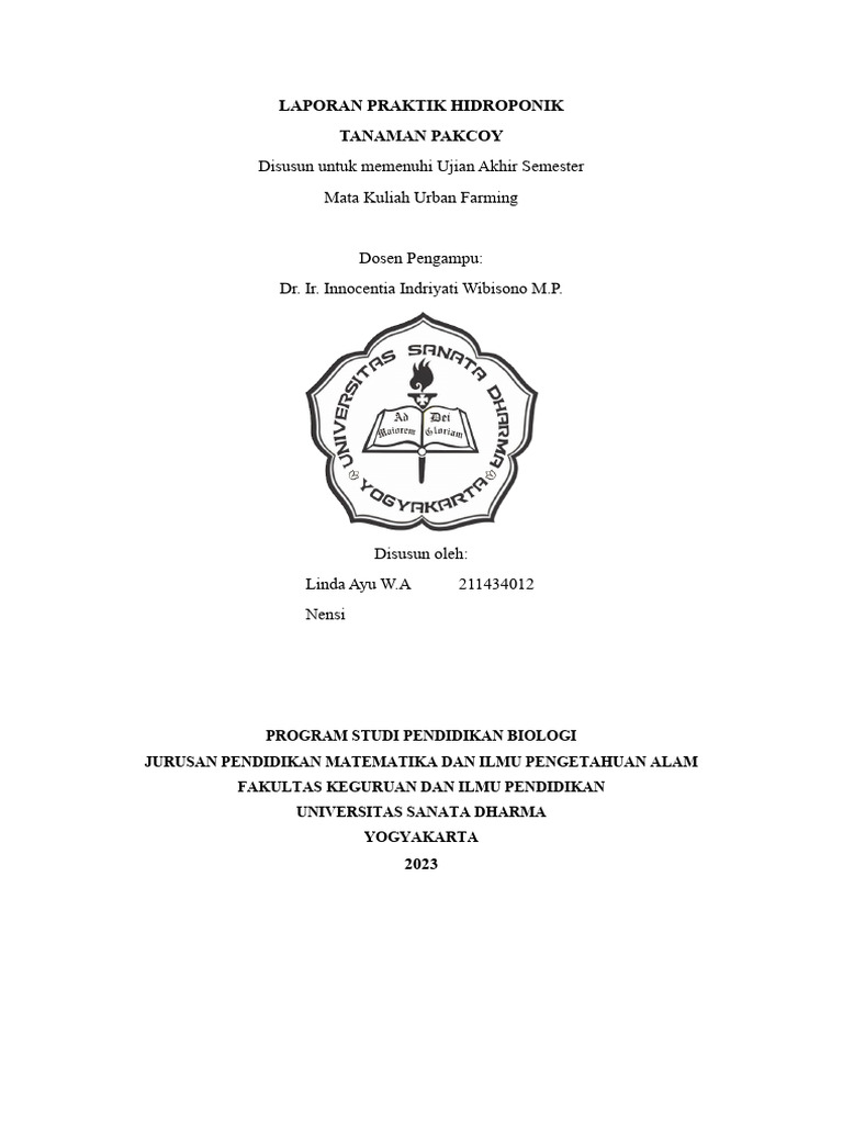 Laporan UAS Urban - Kelompok 8 | PDF