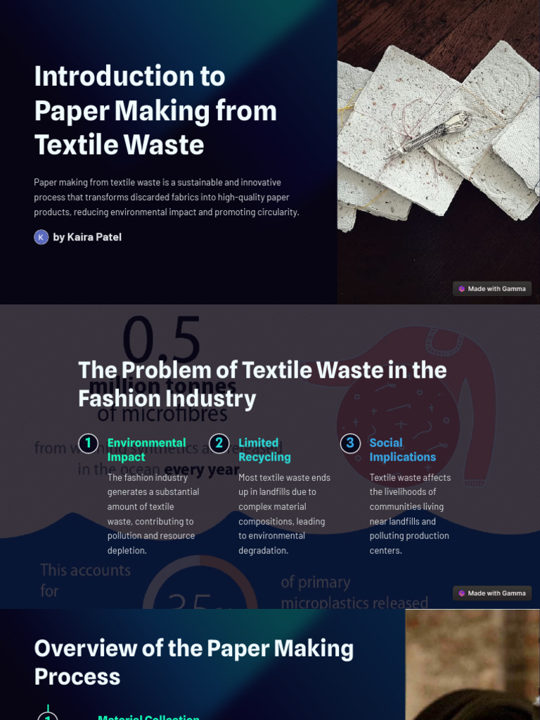 Transforming Textile Waste into Paper | PDF | Textiles | Waste