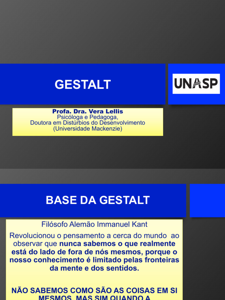 Gestalt | Download grátis PDF | Psicologia | Percepção