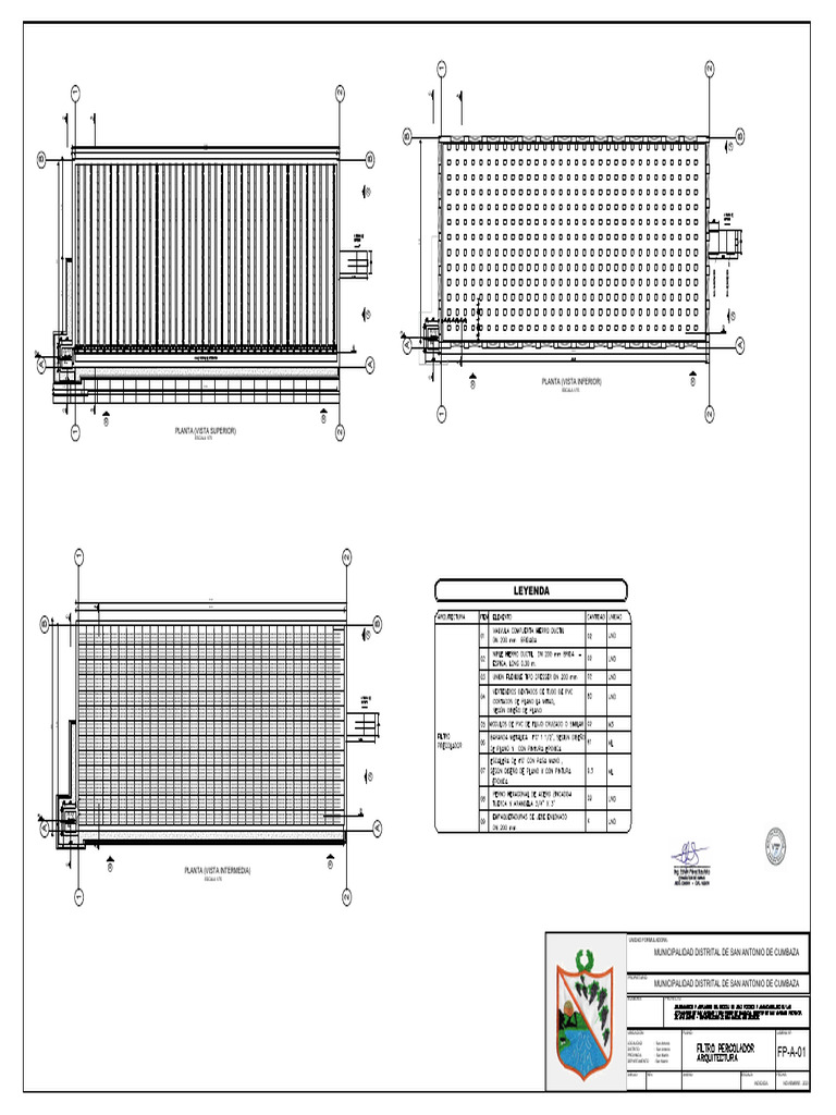 Filtro Biologico Percolador - Arq-A-01 | PDF