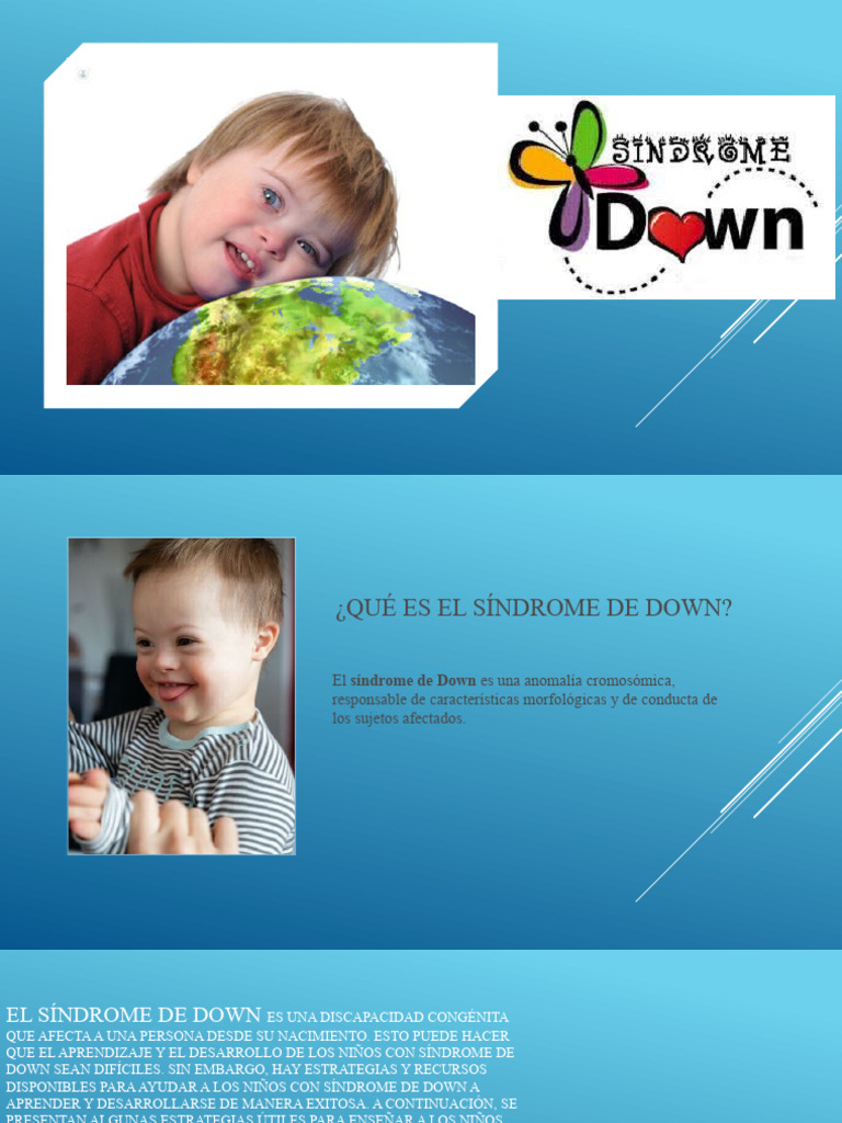 Estrategias para enseñar a niños con síndrome de Down | PDF | Síndrome ...