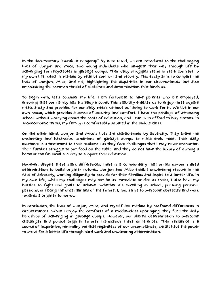 In the documentary Burak at Pangarap by Kara David, we are introduced ...