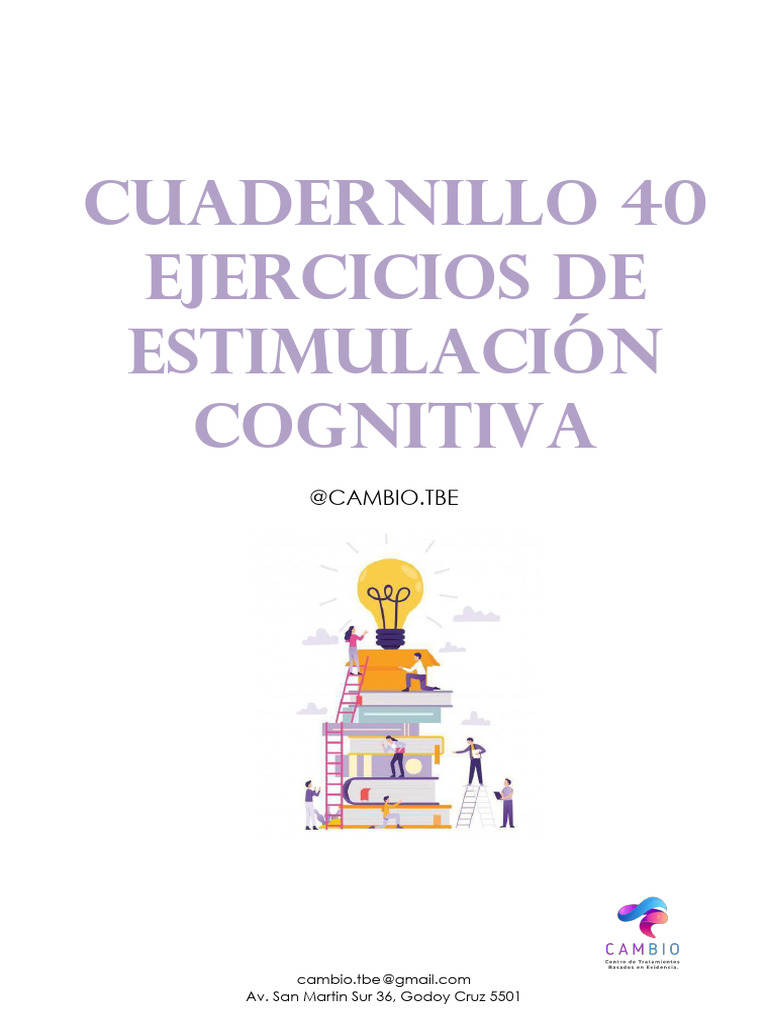 Cuadernillo 40 Ejercicios de Estimulacion Cognitiva - CAMBIO TBE | Descargar gratis PDF ...