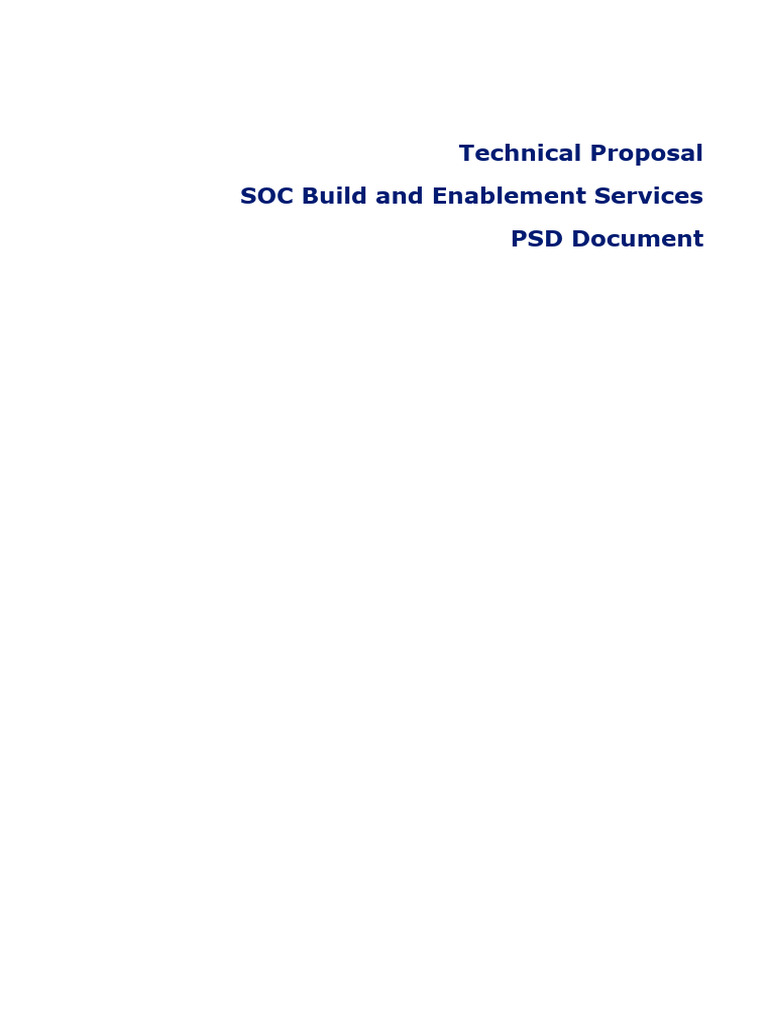 Soc Technical Proposal | PDF | Computer Security | Security