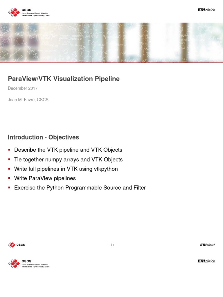VTK Visualization Pipeline | PDF | Computing | Computer Programming VTK Visualization Pipeline | PDF | Computing | Computer Programming