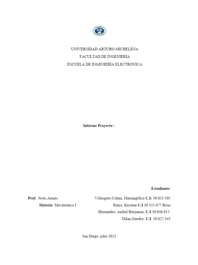 Informe Proyecto Meca I | PDF | Rodilla | Articulación