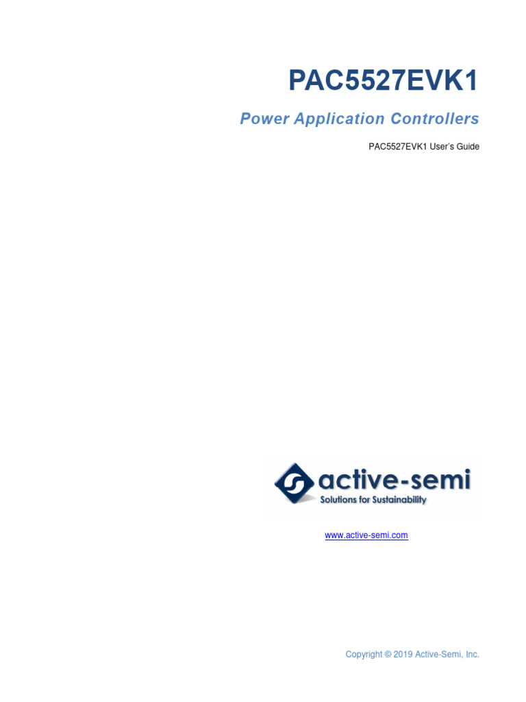 PAC5527EVK1 UserManual Rev1p0 | PDF | Microcontroller | Information And Communications Technology
