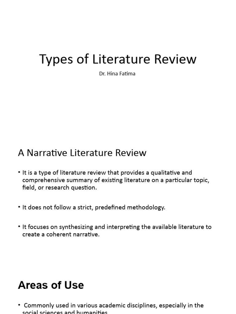03-Types of Review | PDF | Systematic Review | Theory
