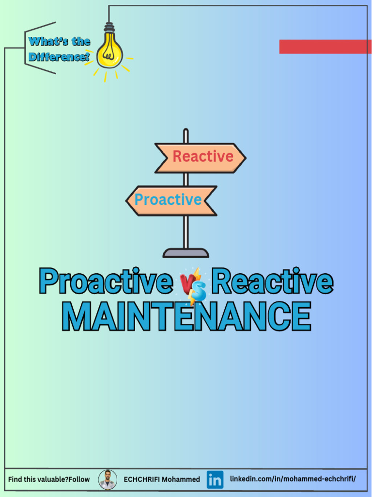 Reactive Vs Proactive Maintenance - 240213 - 081427 | PDF | Safety ...