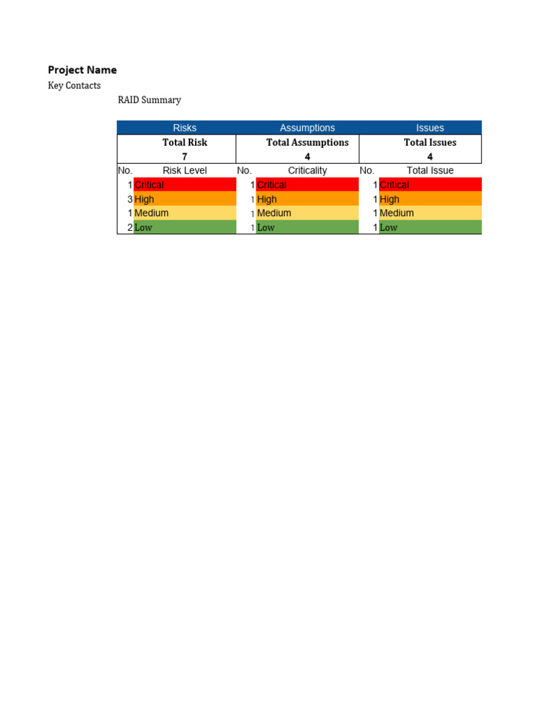 RAID Example | Download Free PDF | Risk