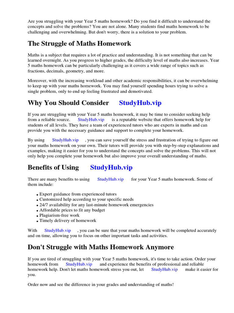 Maths Homework Sheets Y5 | PDF | Worksheet | Homework