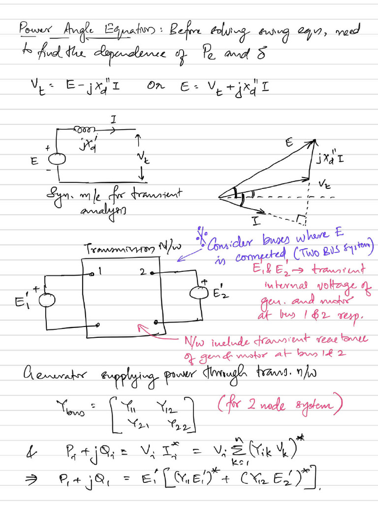3.02 Power Angle Equation | PDF